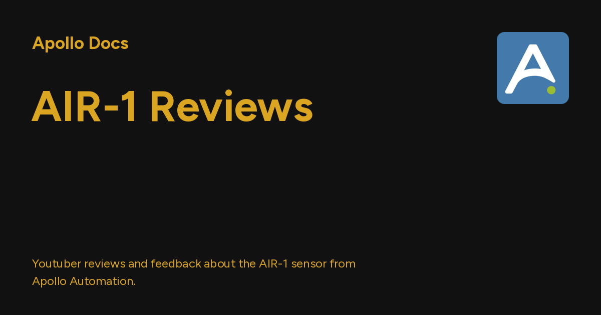 AIR-1 Reviews - Apollo Docs