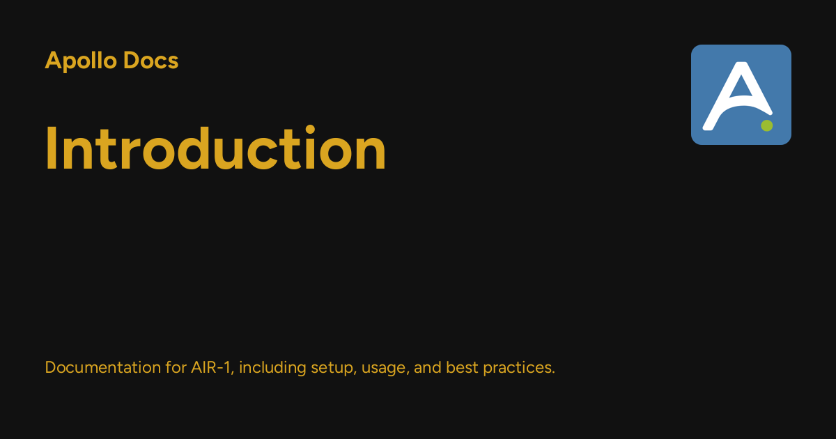 Introduction - Apollo Docs