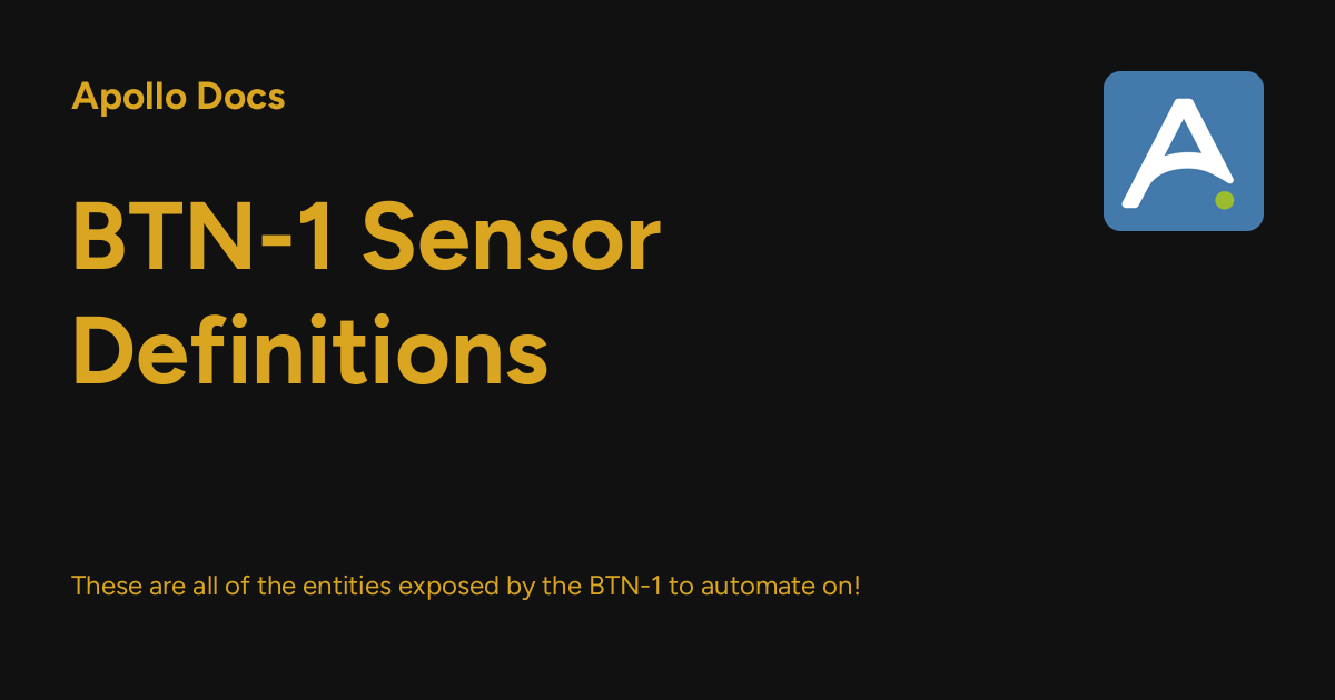BTN-1 Sensor Definitions - Apollo Docs