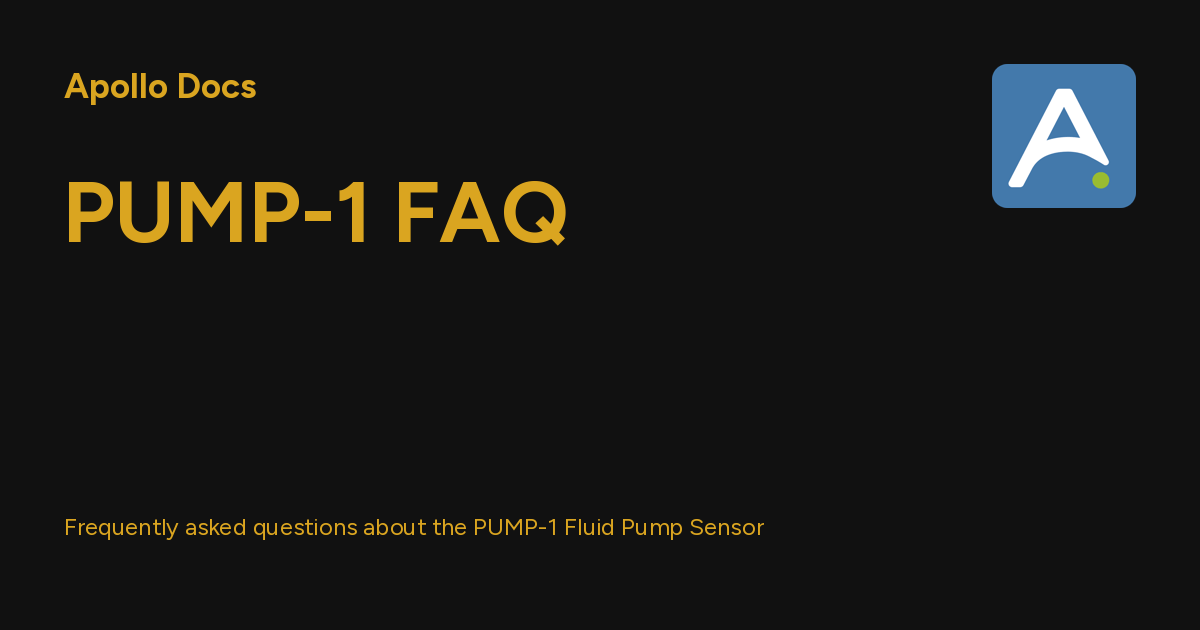 PUMP-1 FAQ - Apollo Docs