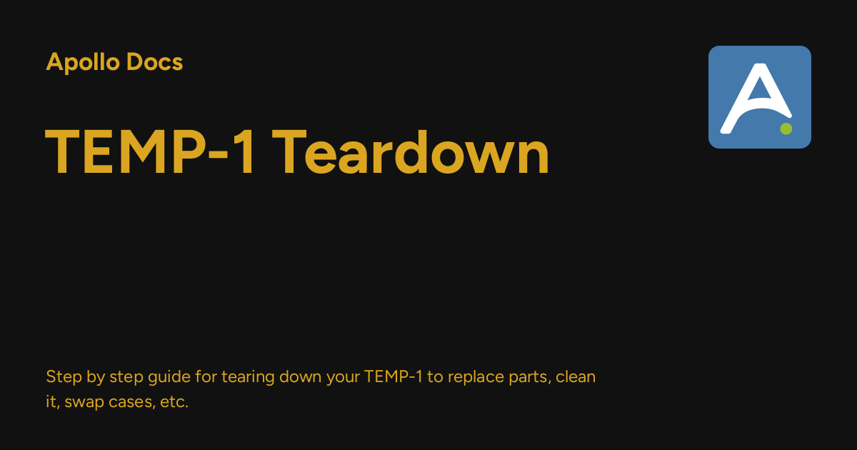 TEMP-1 Teardown - Apollo Docs