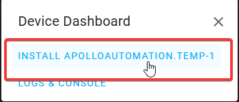 Factory Re-Flash TEMP Pro-1 - Apollo Docs